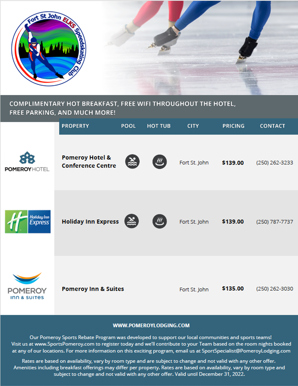 FORT ST JOHN ELKS SPEED SKATING CLUB | FSJ Speed Skating